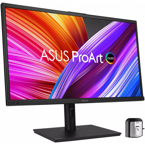 ASUS Монитор Asus 27" ProArt PA27DCE-K черный OLED LED 0.1ms 16:9 HDMI M/M матовая HAS Piv 350cd 178гр/178гр 3840x2160 60Hz DP 4K USB 9.4кг 90LM0810-B01I70