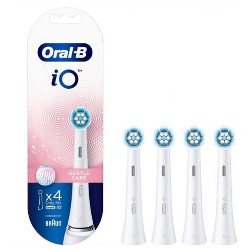 Набор насадок Oral-B iO Gentle Care для электрической щетки, белый, 4 шт.
