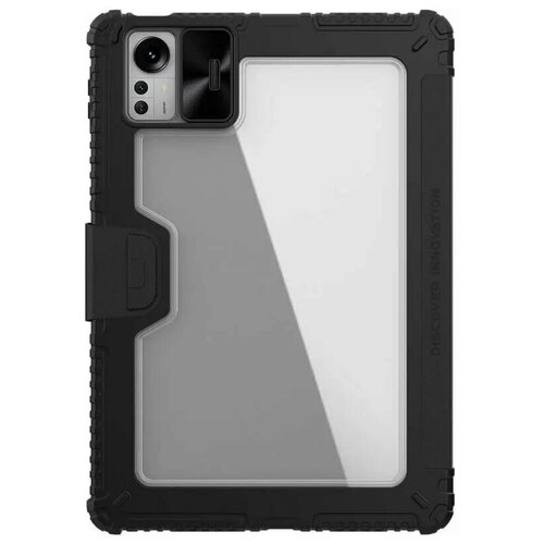 Противоударный комбинированный чехол с защитой камеры Nillkin Bumper Pro для планшета Xiaomi Pad 5 Pro 12.4 (2022), черный