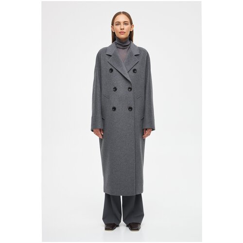 Пальто práv.da, размер XL, серебряный, серый