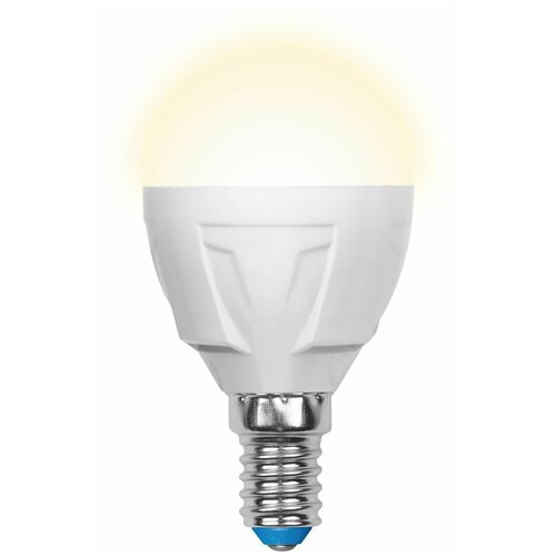 Лампа светодиодная Uniel UL-00002419, E14, G45, 7 Вт, 3000 К