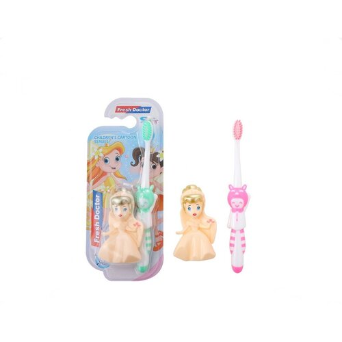 FARRES Зубная щетка детская с игрушкой "Принцесса" YS5006