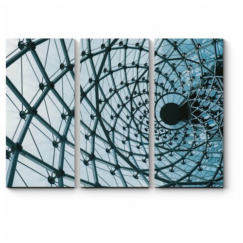Модульная картина Стеклянный купол бизнес-центра 60x43