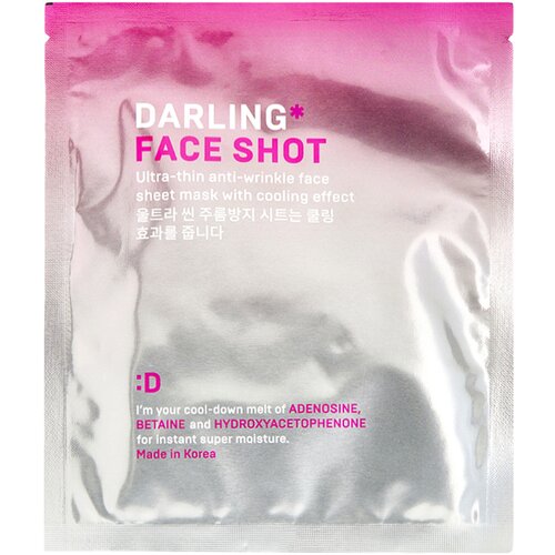 Darling Тканевая маска супер тонкая с охлаждающим эффектом, Face shot ultra-thin anti-wrinkle mask 1 шт