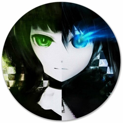 Коврик для мышки круглый Black Rock Shooter