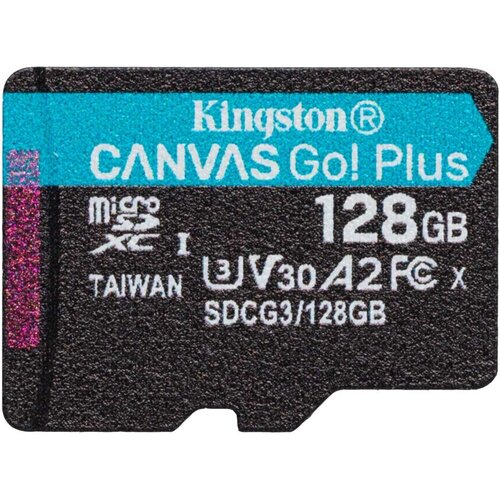 Флеш карта microSDXC 128Gb Class10 Kingston SDCG3128GBSP Canvas Go Plus wo adapter