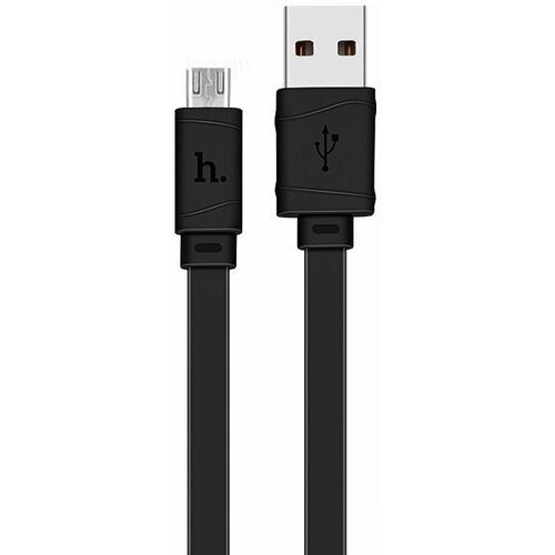 Набор из 3 штук Кабель USB 2.0 Hoco X5 бамбук, AM/microBM, черный, 1 м