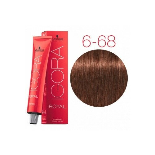 Schwarzkopf Professional Royal крем-краска Highlifts, 6-68 темный русый шоколадный красный, 60 мл