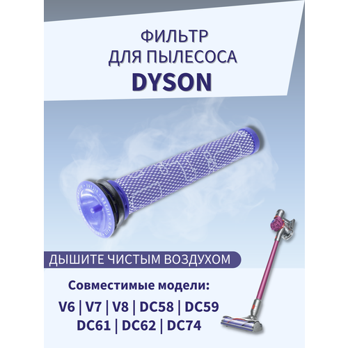 Фильтр для пылесоса Dyson V6/ V7/ V8/ DC58, DC59, DC61, DC62, DC74, 965661-01