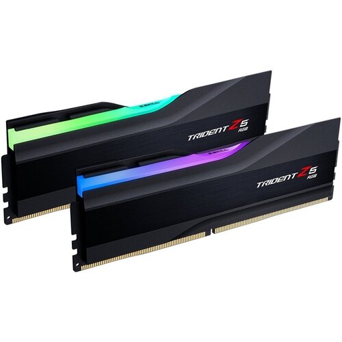 Модуль памяти DDR5 G.SKILL TRIDENT Z5 RGB 48GB (2x24GB) 5600MHz CL40 (40-40-40-89) 1.25V / F5-5600J4040D24GX2-TZ5RK / Black