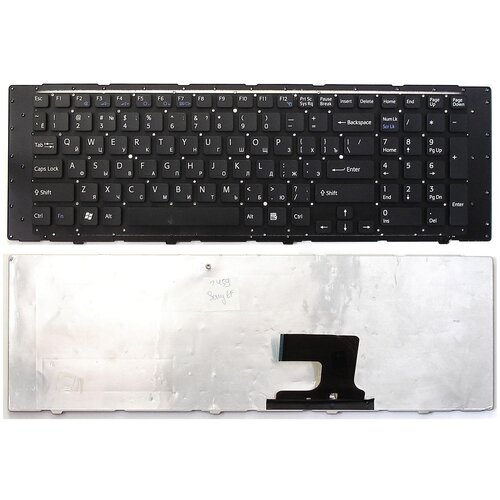 Клавиатура для ноутбука Sony VPC-EF черная p/n: V116646C AENE8E00020, 148915811, AENE8E00020