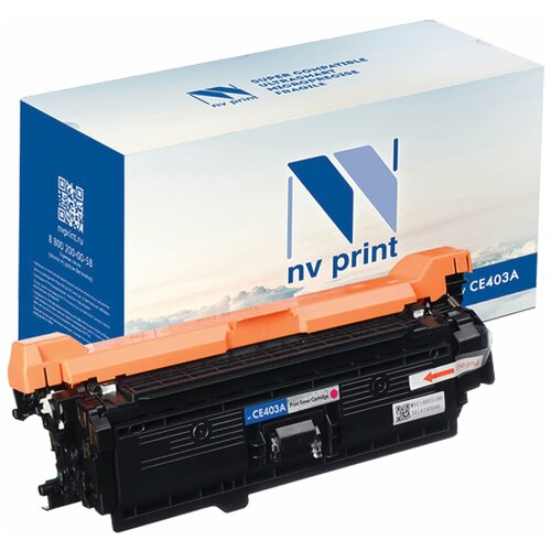 Картридж лазерный NV PRINT (NV-CE403A) для HP LaserJet Pro M570dn/ M570dw, пурпурный, ресурс 6000 стр.