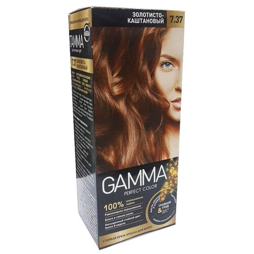GAMMA Perfect Color краска для волос, 7.37 золотисто-каштановый