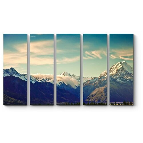 Модульная картина Горы Новой Зеландии 180x108