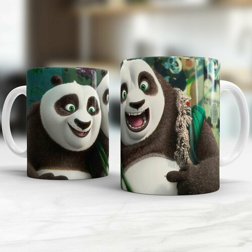 Кружка для чая и кофе с принтом Кунг Фу Панда мультфильм Kung Fu Panda