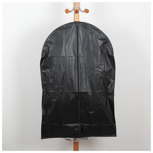 Чехол для одежды Доляна, 60×90 см, плотный, PEVA, цвет чёрный ТероПром 565757