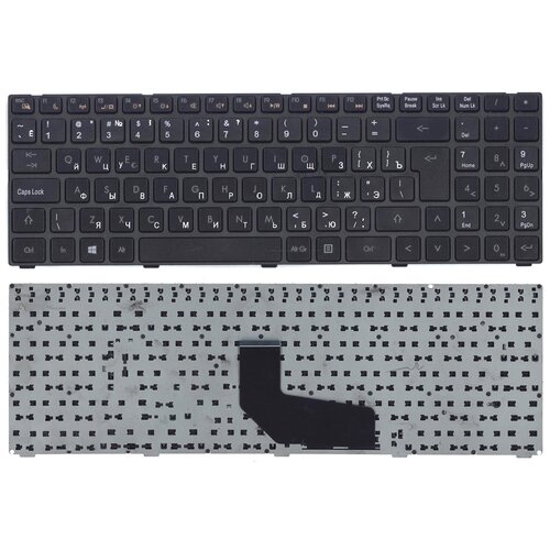 Клавиатура для ноутбука DNS K580S черная с рамкой арт 014608