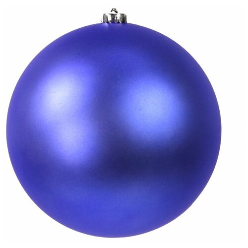Пластиковый шар матовый, цвет: королевский синий, 250 мм, Kaemingk 906479