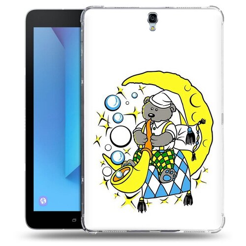 Чехол задняя-панель-накладка-бампер MyPads Сырная луна для Samsung Galaxy Tab S3 9.7 SM-T820/T825 противоударный