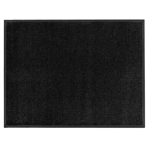 Коврик придверный влаговпитывающий, ребристый, "Комфорт", 90х120 см, цвет чёрный
