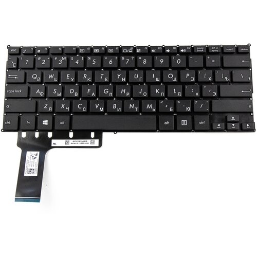 Клавиатура для Asus TP201SA Черная p/n: 0KNL0-1122RU00, 90NL0052-R32RU0, 9Z. N8KSQ. J0R