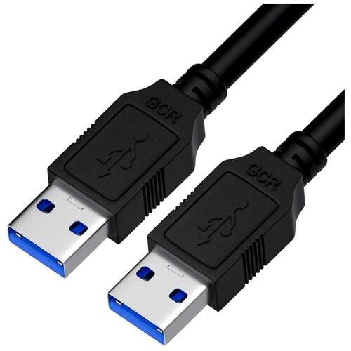 Кабель интерфейсный GCR USB 3.0, 2.0m, AM/AM, черный, (7753055)
