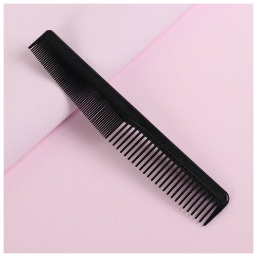 Queen fair Расчёска комбинированная, 18 × 3 см, цвет чёрный