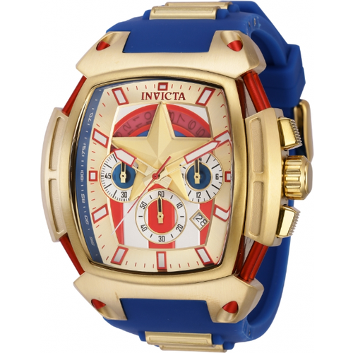 Наручные часы INVICTA мужские кварцевые Marvel Captain America 38380, золотой