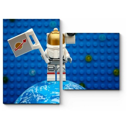 Модульная картина Лего-космонавт 150x113