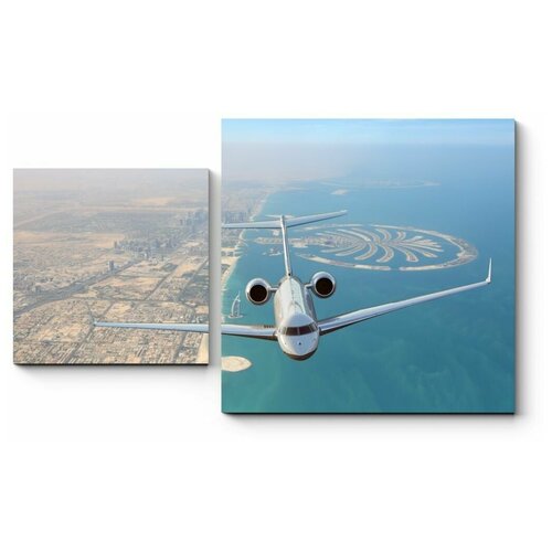 Модульная картина Пролетая над Дубаем150x90