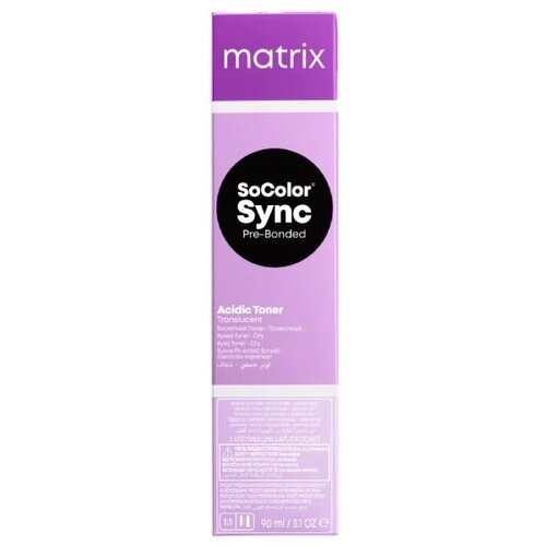 Matrix SoColor Sync Pre-Bonded Acidic Toner кислотный тонер для волос с блондером, брюнет натуральный, 90 мл