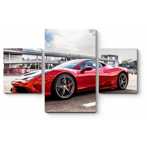 Модульная картина Красный Ferrari 45880x52