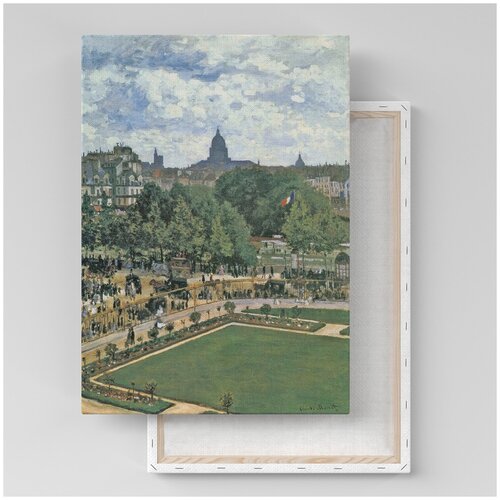Картина на холсте с подрамником / Monet Claude - Garden of the Princess, 1867 / Клод Моне