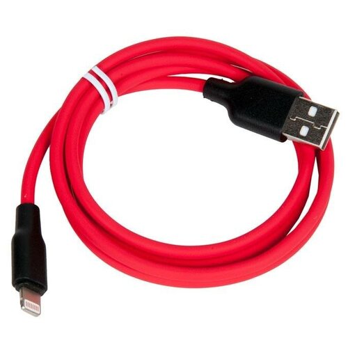Кабель USB HOCO X21 Silicone для Lightning, 2.0 A, длина 1.0 м, красный