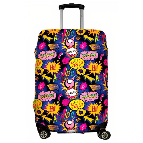 Чехол для чемодана LeJoy, размер S, фиолетовый, желтый