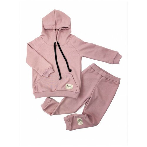 Комплект одежды Стеша, размер 30 (104-110), бежевый, розовый