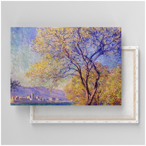 Картина на холсте с подрамником / Monet Claude / Клод Моне - Антиб, вид из садов Салис