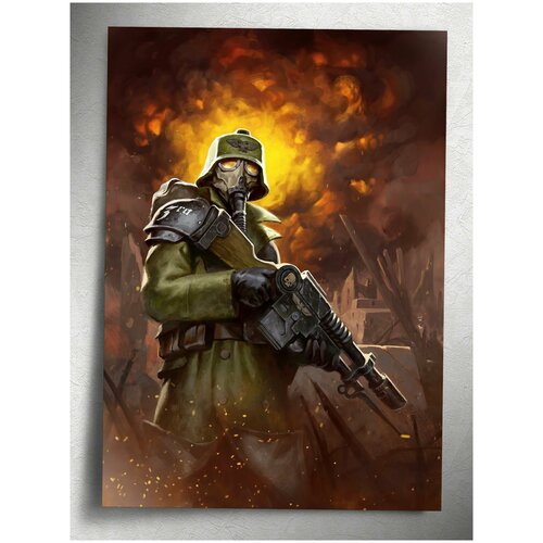Постер Вархаммер 40000 Warhammer: Корпус смерти Крига (Death Korps of Krieg), на А3