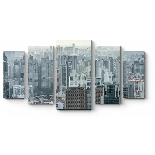 Модульная картина Загадочный Сингапур100x55