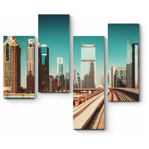 Модульная картина Дубайское метро 134x126