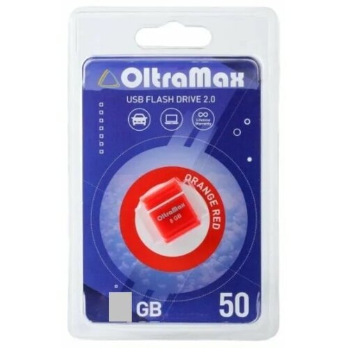 Флешка USB 64GB , OLTRAMAX OM 50 красный