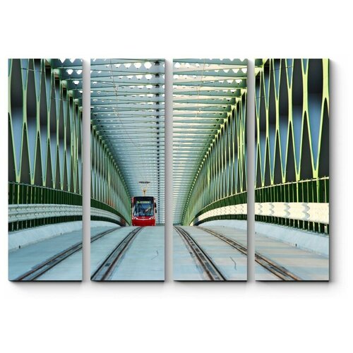 Модульная картина Братиславский трамвайный мост100x75