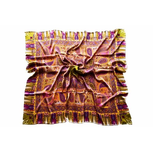 Платок Tranini,105х105 см, лиловый, фиолетовый
