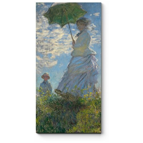 Модульная картина Женщина с зонтиком60x120
