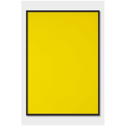 Постер для интерьера Postermarkt, 50х70 см в черной рамке, Желтый #19
