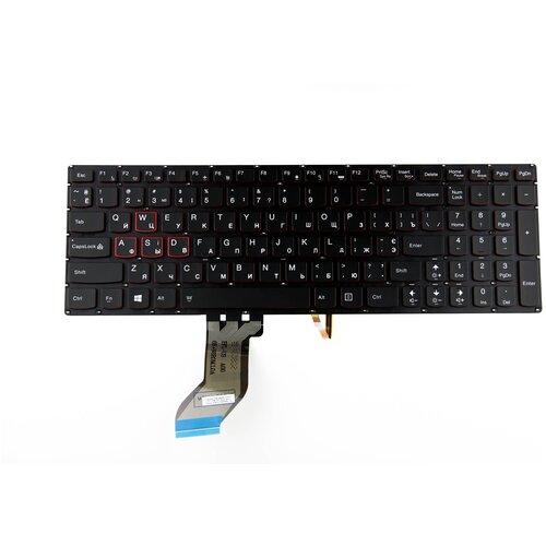 Клавиатура для ноутбука Lenovo Y700-15ISK с подсветкой красная p/n: SN20K13107, PK1310N1A00