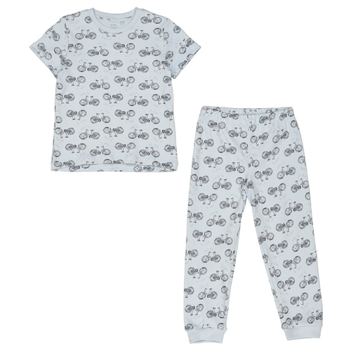 Пижама  Белый Слон, размер 104/110, белый, голубой