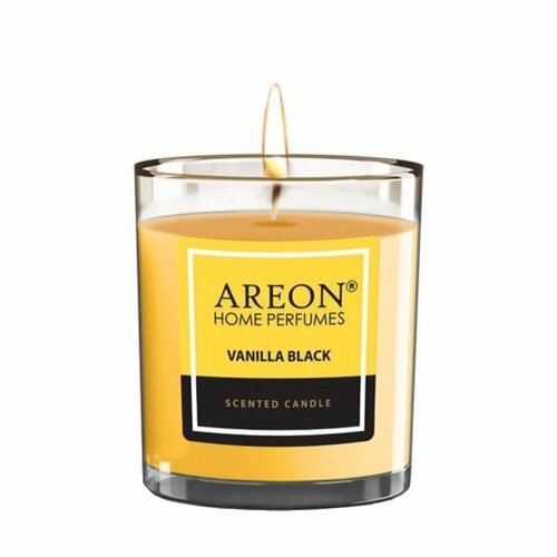 Свеча ароматическая, черная ваниль / HOME PERFUMES Vanilla Black 120 гр