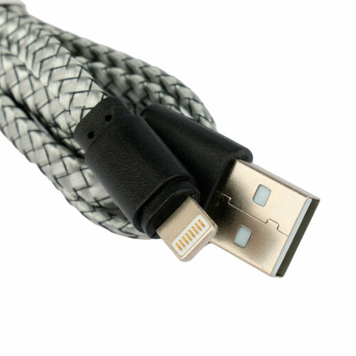 Кабель Lightning USB для айфона Cablexpert 1 метр AM/Lightning, нейлоновая оплетка