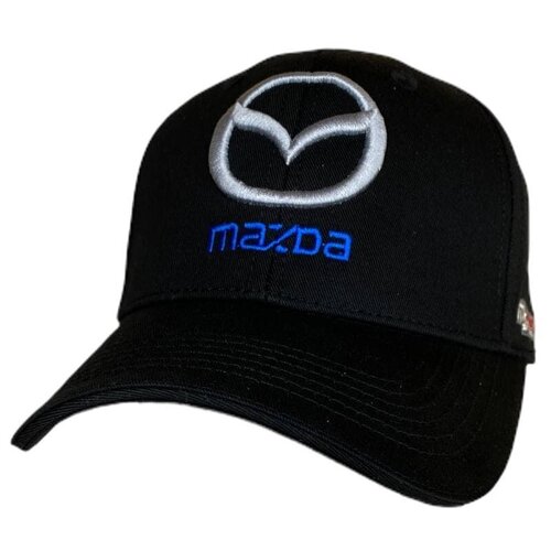 Бейсболка бини Mazda Бейсболка Мазда кепка MAZDA, размер 55-58, черный